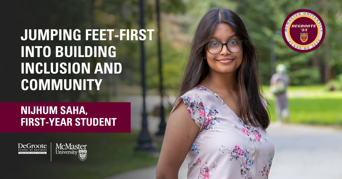 First-year Student Nijhum Saha Jumps Feet-first into Building Inclusion ...