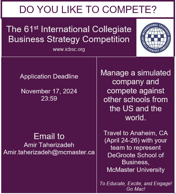 The 61st International Collegiate Business Strategy Competition ...